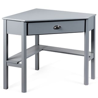 Mission Oak Wood Corner Writing/Computer Desk - Bed Bath & Beyond ...