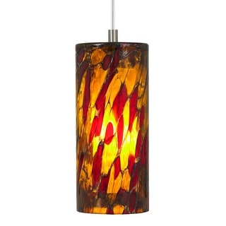 LBL Lighting Abbey Amber-Red LED Fusion Jack 1 Light Track Pendant ...