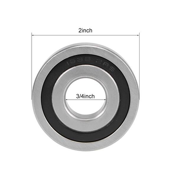 1638-2RS Deep Groove Ball Bearings Z2 3/4 x 2 x 9/16inch Double Sealed ...