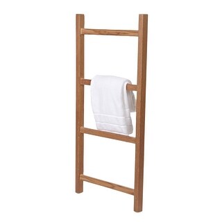 Teak Self-standing Towel Ladder 59" (150 cm) with 5 bars - Bed Bath ...