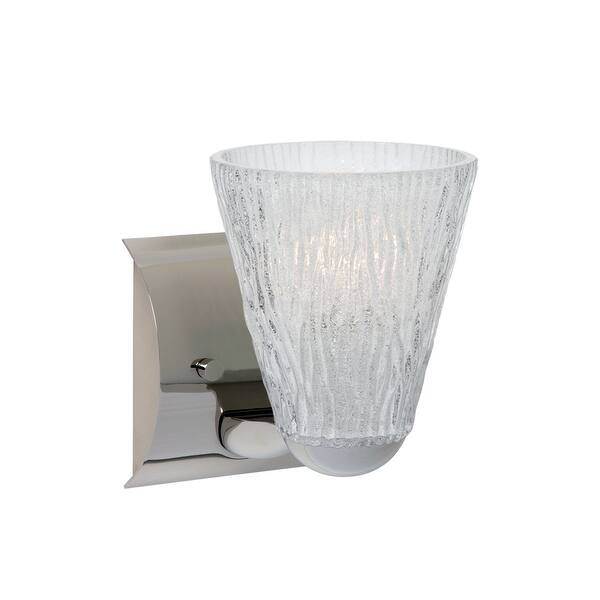 Besa Lighting 1WZ-NICO5GL Nico Single Light Wall Sconce with Glitter ...