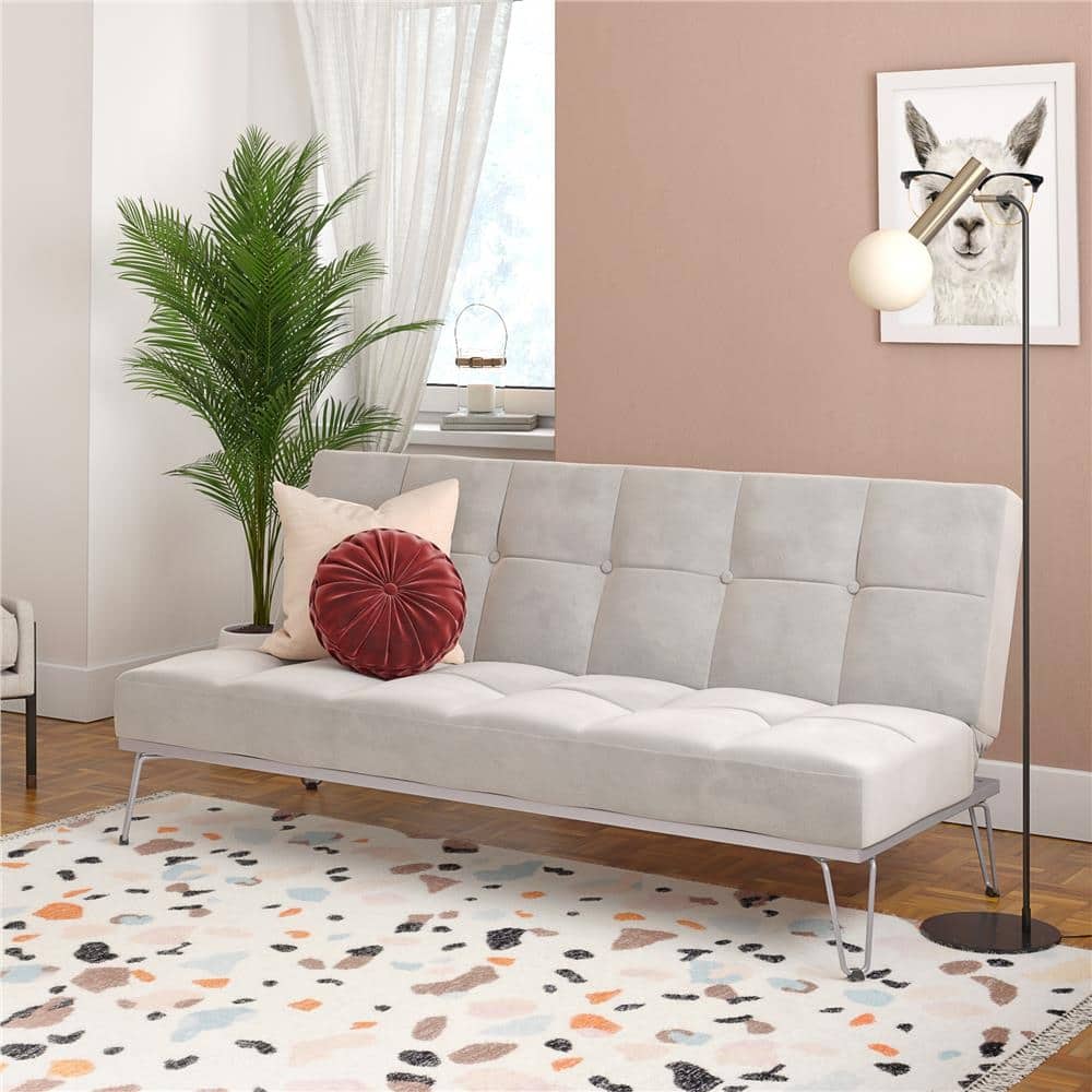 The Novogratz Elle Futon Convertible Sofa Bed and Couch - Overstock ...