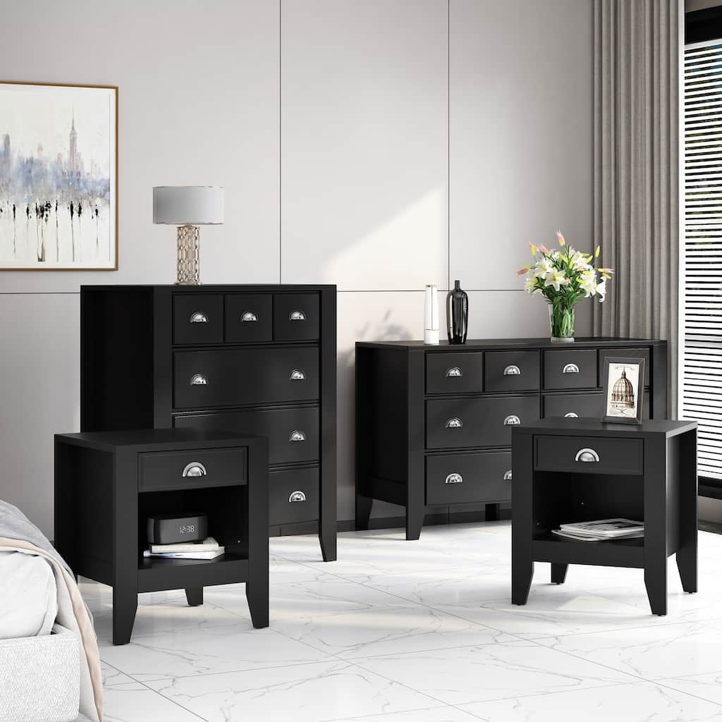 Foisy Faux Wood 4 Piece Bedroom Set by Christopher Knight Home ...