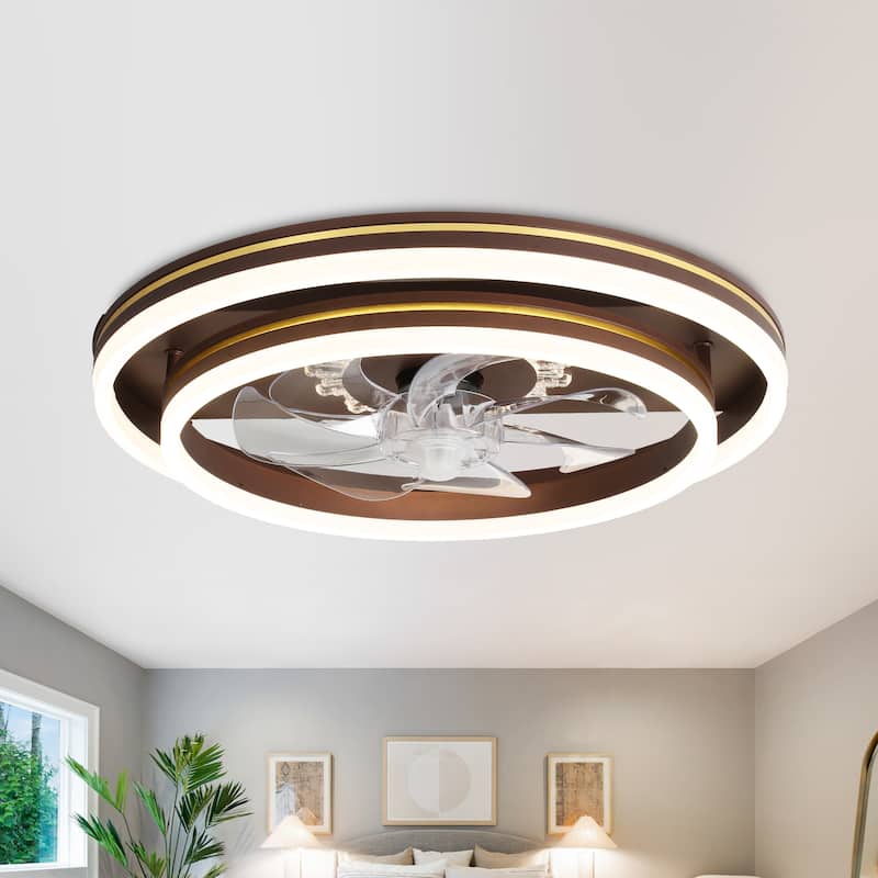40" Modern LED Fan Light for Kitchen Island and Dinning Area, 3 Color ...