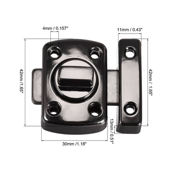 Rotate Bolt Latch, Zinc Alloy Gate Latches Door Slide Locks - Bed Bath ...