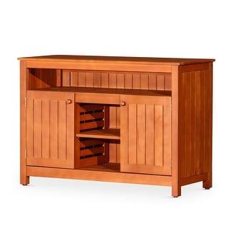 DTY Outdoor Living Grays Peak Eucalyptus Sideboard - Bed Bath & Beyond ...