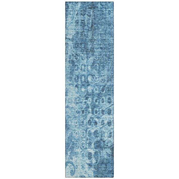 Machine Washable Indoor/ Outdoor Chantille Abstract Modern Rug - On ...