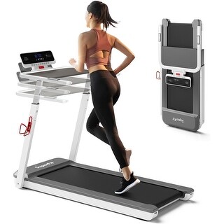 Gymax 3HP Walking Running Jogging Exercise Machine APP Control Folding ...