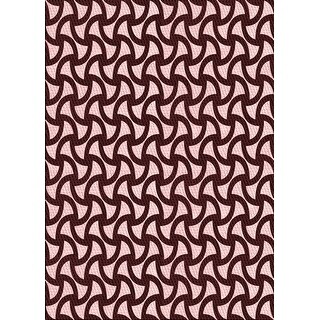 Ahgly Company Machine Washable Transitional Pink Daisy Pink Area Rugs ...