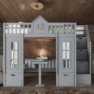 Impression & Beautiful Full over Full Bunk Bed Turn into Upper Bed and ...