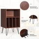 End Table Free Standing Record Player Stand Turntable Storage Cabinet ...