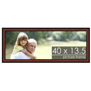 40x13.5 Traditional Walnut Wood Picture Panoramic Frame Panoramic ...