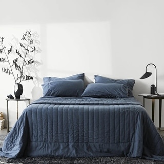 Linen+ Coverlet Ink - Bed Bath & Beyond - 41453866