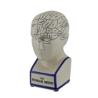Museum White Ceramic Phrenology Head Coin Bank - Bed Bath & Beyond ...