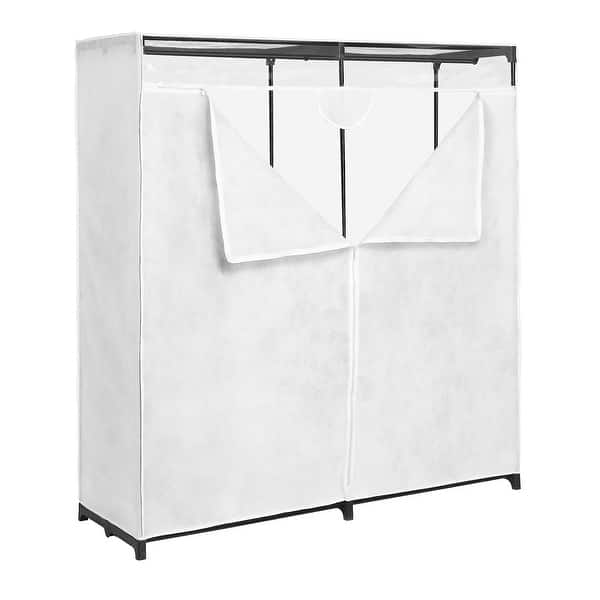 Whitmor Extra Wide Clothes Closet - 60-inch - White - On Sale - Bed ...