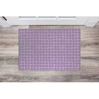 GRID IRON LAVENDER Indoor Door Mat By Kavka Designs - Bed Bath & Beyond ...