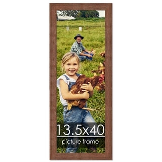 13.5x40 Frame Brown Barnwood Wood Picture Panoramic Frame - Panoramic Poster Frame - Bed Bath ...