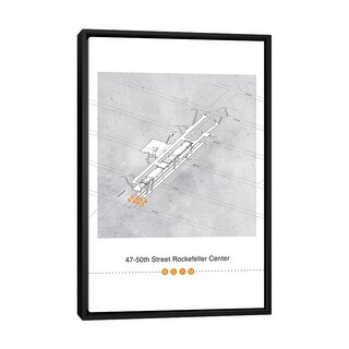 iCanvas "47th-50th Street Rockerfeller Center Station 3D Map Poster" by ...