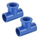 Tee Pipe Fitting G1/2 Female Thread DN15 1/2" ID Socket, PVC-U Adapter ...