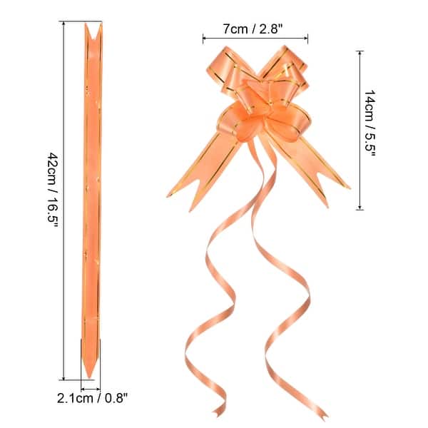 orange pull bows