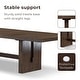 Furniture of America Liora Modern Dark Walnut 108-inch Solid Wood ...