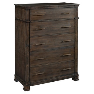 Solid Wood Five-drawer Upright Dresser Chest - Bed Bath & Beyond - 38390156