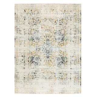 Hand Knotted Grey Modern and Contemporary with Wool & Silk Oriental Rug ...