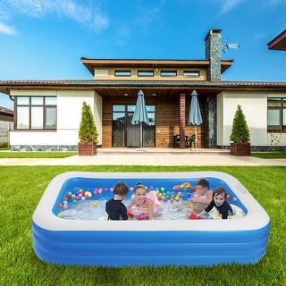 120" x 72" x 22" Inflatable Swimming Pool for Kids Adults - Bed Bath ...