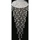 Rain Drop 10 Light Flush Mount With Chrome Finish - Bed Bath & Beyond ...