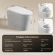ABRUZZO Smart Bidet Toilet Auto Flush, Open Close, Heated Seat, Warm ...