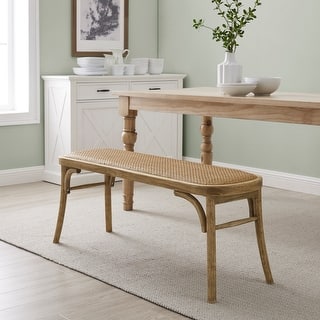 Linon Bernsley Bentwood Rattan Dining Bench - Bed Bath & Beyond - 36415758