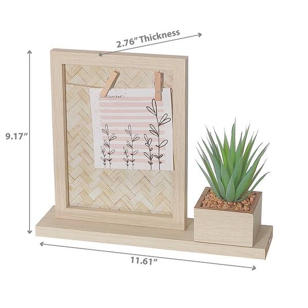 MDF Collage Clip Frame With Faux Plants 4X4 - Bed Bath & Beyond - 40139019