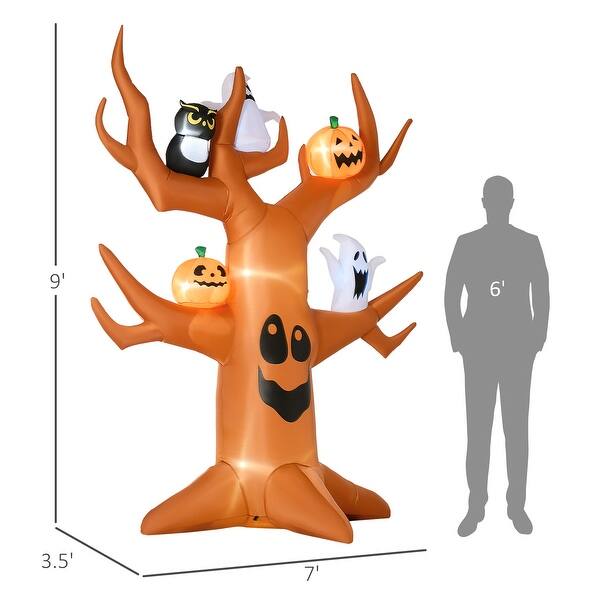 Outsunny 9 ft. Haunted Tree Kids Halloween Decoration - Bed Bath ...
