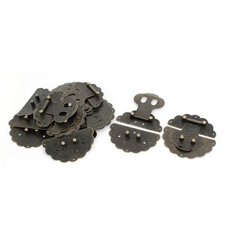 Toolbox Gift Box Round Shape Lock Buckle Latches Toggle Hasp Bronze ...