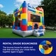 HeroKiddo Block Party Commercial Grade Inflatable Bounce House for Kids ...
