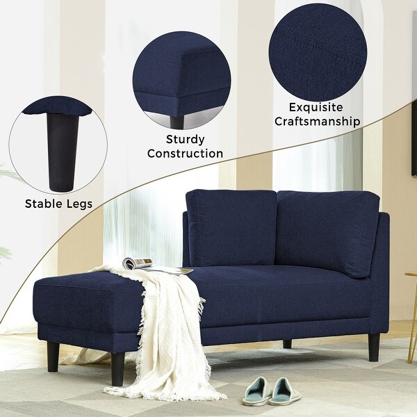Corner Blue Recliner Chair Indoor Chaise Lounge Wood Frame Sofa Bed Bed Bath Beyond 41145088