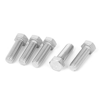 3/8 x 1-1/4 16 Thread Count Hex Head Full Thread Bolts Screws 38mm Long ...