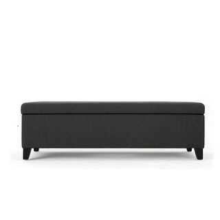 Sofa Bench Storage Ottoman Comfortable Extra Seat with Birch Wood Legs ...