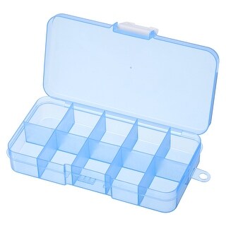 10 Grids Jewelry Organizer Box, 4pcs Clear Plastic Jewelry Boxes - Bed ...