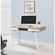 Ashton Modern Oak Wooden Home Office Computer Writing Desk with Drawers ...