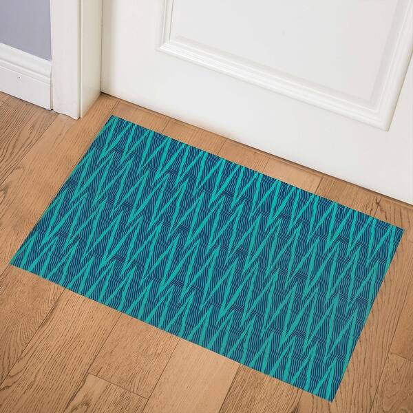 WAVE RIDE TEAL Doormat By Kavka Designs - Bed Bath & Beyond - 31257728