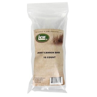 LEM 2" x 16" Jerky Cannon Bags for Jerky Making Disposable Plastic 10 ...