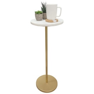 Elegant Marble Side Table Round, Small Accent Nightstand, Table, Couch ...