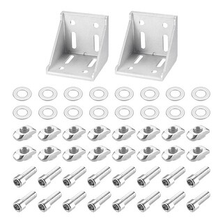 2Set 8080 Inside Corner Bracket Gusset Mount Kits, 78x78x79mm - Bed Bath & Beyond - 37364917