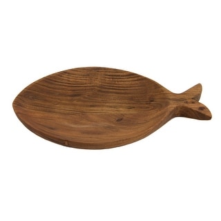 Acacia Wooden Fish Shape Serving Tray - Bed Bath & Beyond - 44039041