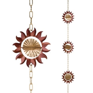 Rain Chain - Sun - 5"x2.5"x100" - Bed Bath & Beyond - 39056222