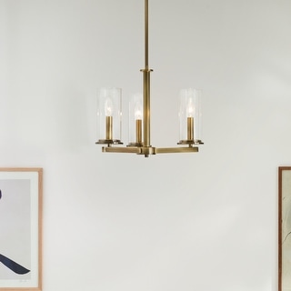 Kichler Lighting Crosby 18 in. 3-Light Natural Brass Convertible ...