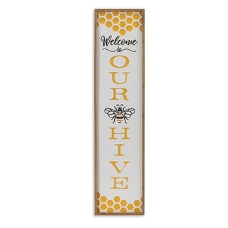 48 in. Wooden Engraved Bee Wall Sign - Bed Bath & Beyond - 39891867