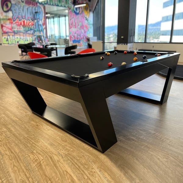 White Billiards Valenti Modern Slate Pool Table - 92undefined x ...
