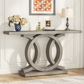 70.8 Inch Farmhouse Solid Wood Long Console Table Sofa Table - On Sale ...